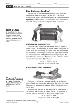 Interactive textbook ch. 5 matter in motion | PDF