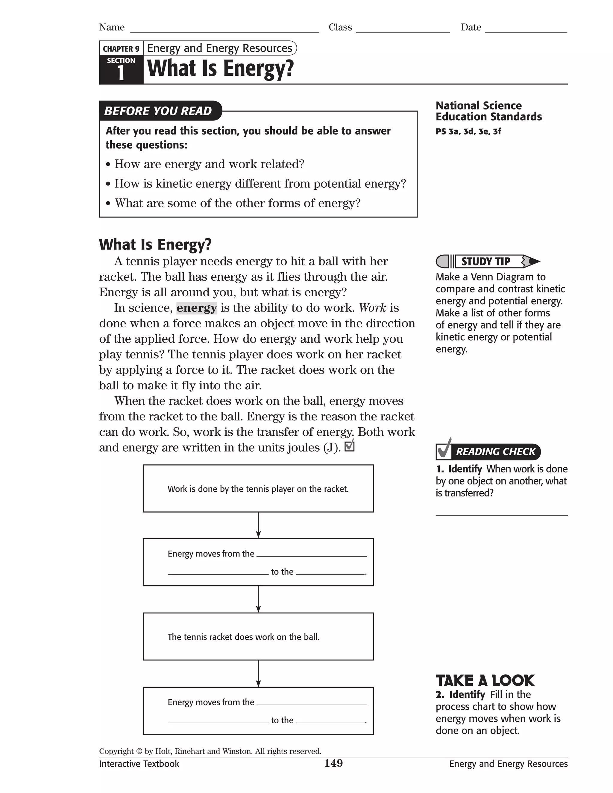 Interactive textbook ch. 9 energy and energy resources | PDF