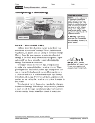 Interactive textbook ch. 9 energy and energy resources | PDF
