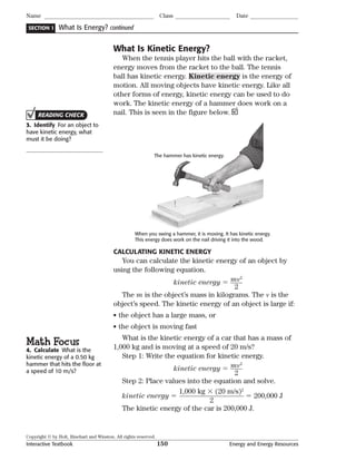 Interactive textbook ch. 9 energy and energy resources | PDF