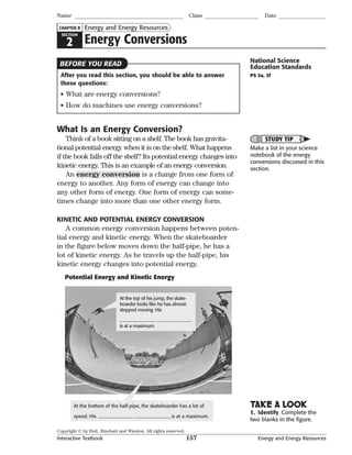 Interactive textbook ch. 9 energy and energy resources | PDF