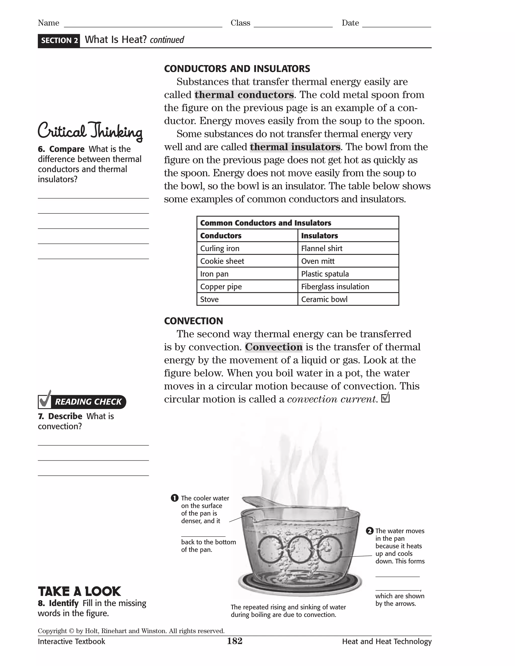 Interactive textbook ch. 10 heat and heat technology | PDF