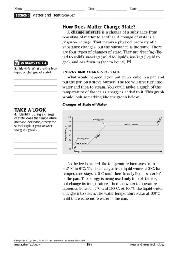 Interactive textbook ch. 10 heat and heat technology | PDF