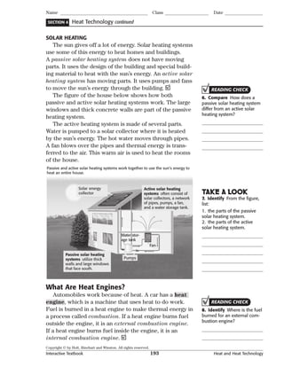 Interactive textbook ch. 10 heat and heat technology | PDF