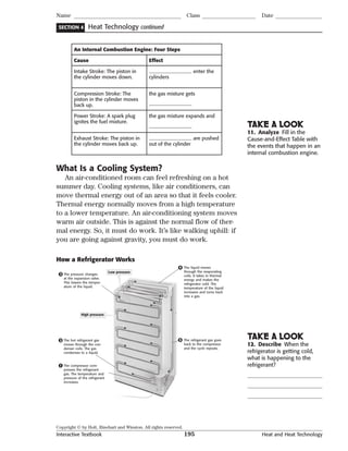 Interactive textbook ch. 10 heat and heat technology | PDF