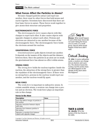 Interactive textbook ch. 11 introduction to atoms | PDF