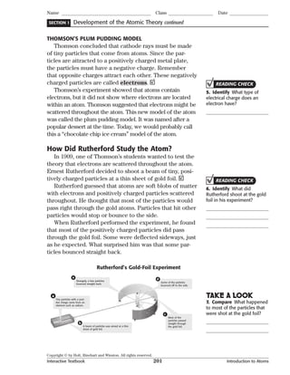 Interactive textbook ch. 11 introduction to atoms | PDF