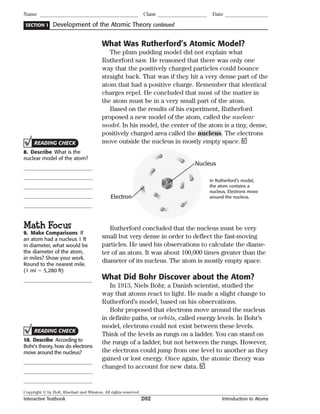 Interactive textbook ch. 11 introduction to atoms | PDF | Chemistry ...