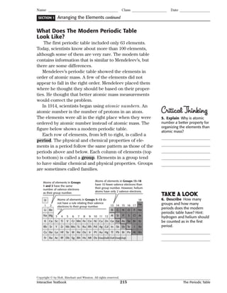 Interactive textbook ch. 12 periodic table | PDF | Chemistry | Science