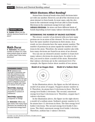 Interactive textbook ch. 13 chemical bonding | PDF