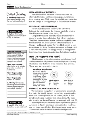 Interactive textbook ch. 13 chemical bonding | PDF