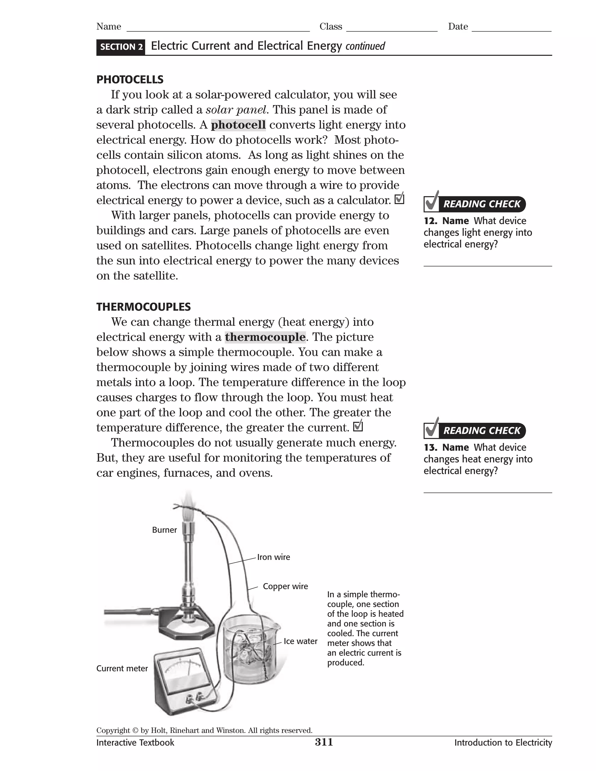 Interactive textbook ch. 17 introduction to electricity | PDF