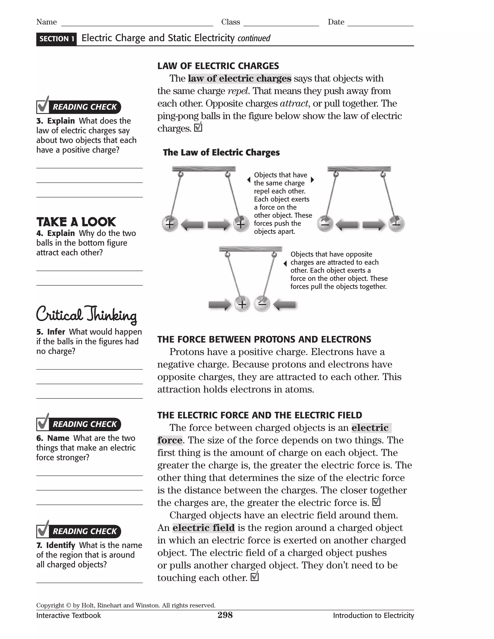 Interactive textbook ch. 17 introduction to electricity | PDF