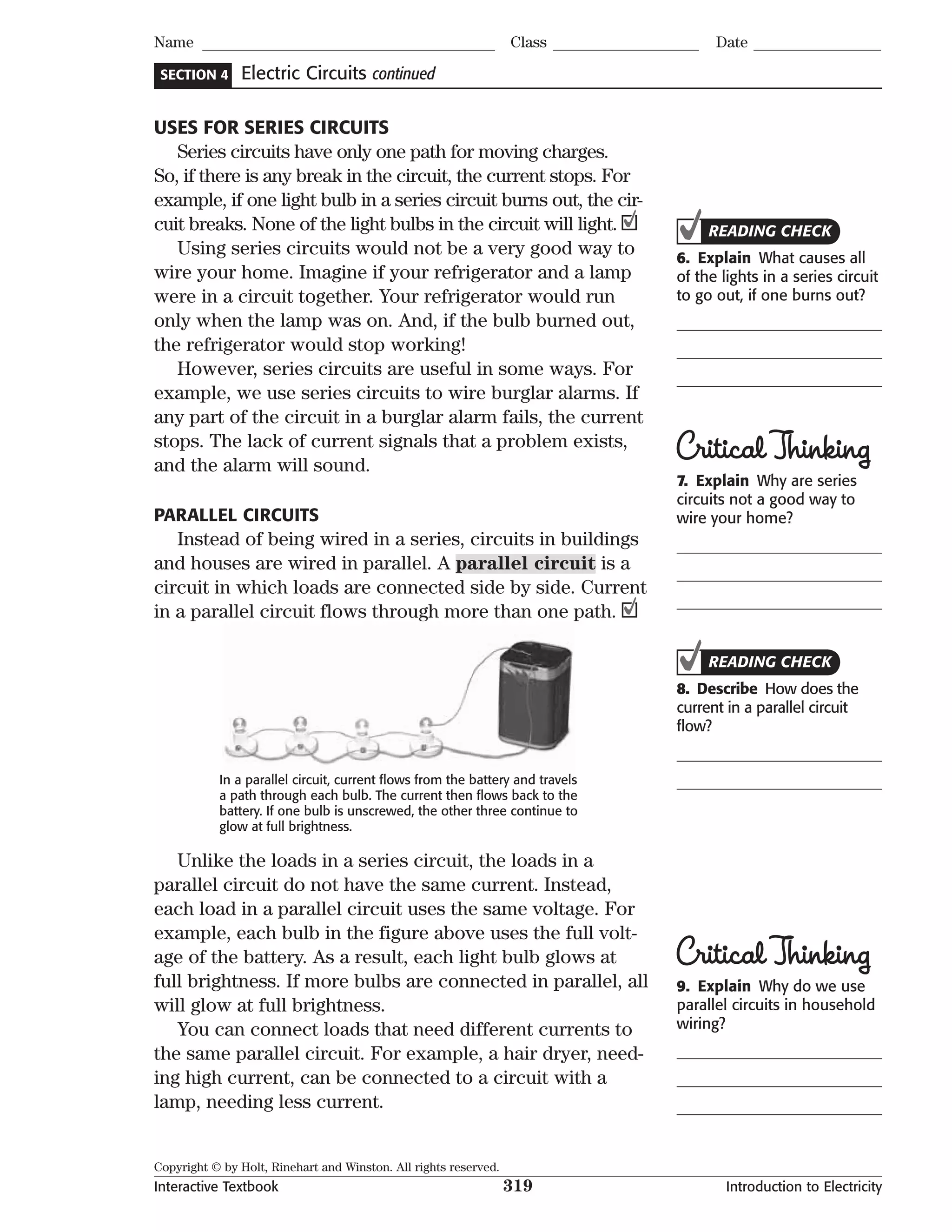 Interactive textbook ch. 17 introduction to electricity | PDF