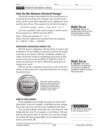 Interactive textbook ch. 17 introduction to electricity | PDF