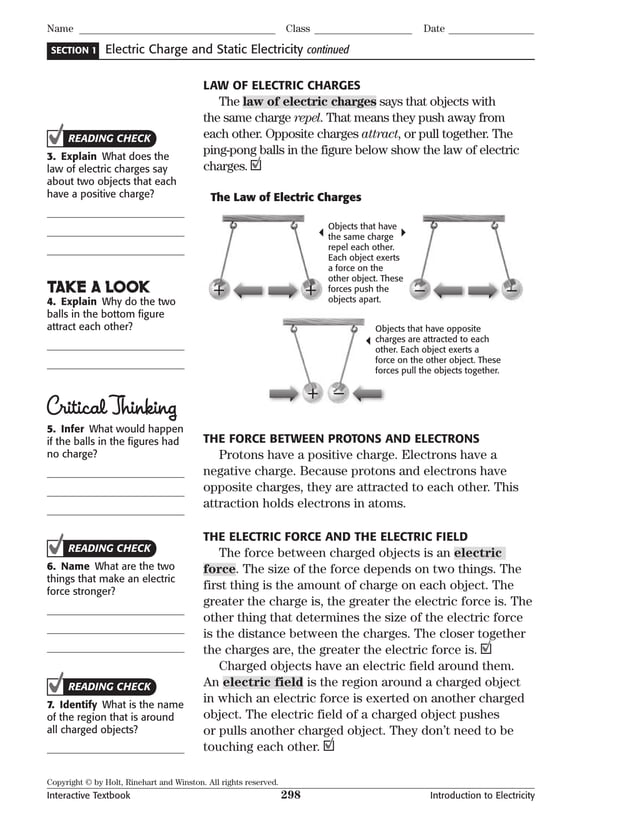 Interactive textbook ch. 17 introduction to electricity | PDF ...