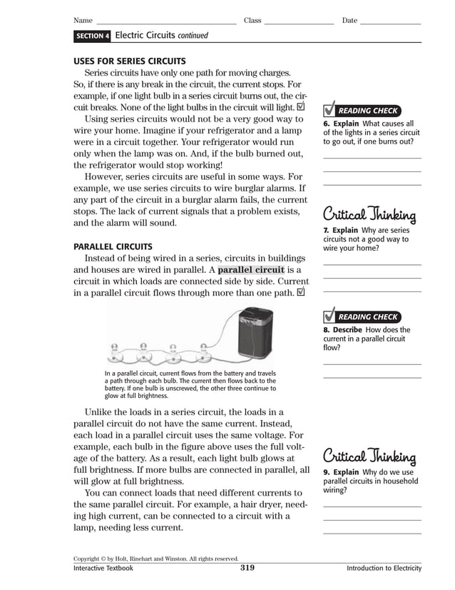 Interactive textbook ch. 17 introduction to electricity | PDF ...