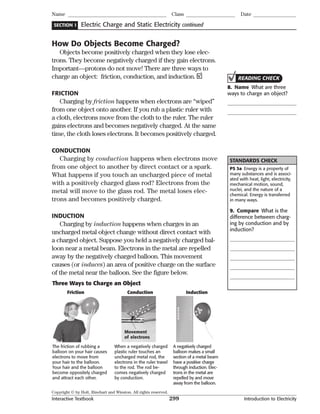 Interactive textbook ch. 17 introduction to electricity | PDF