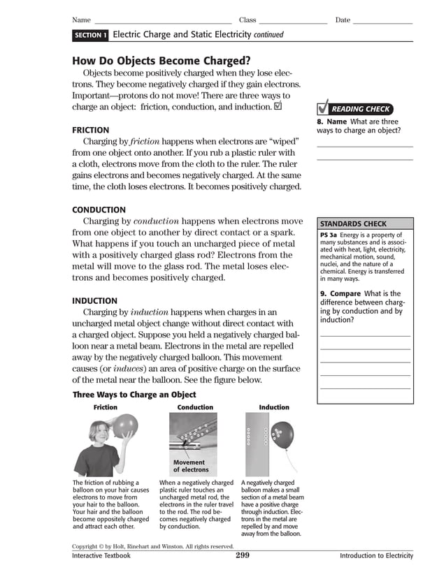 Interactive textbook ch. 17 introduction to electricity | PDF ...