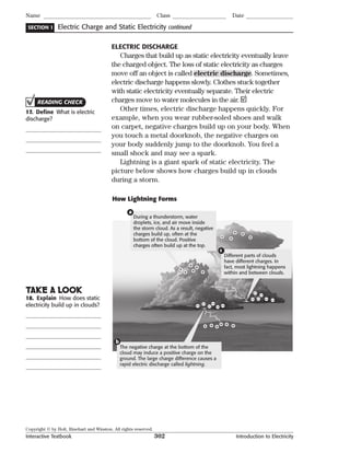 Interactive textbook ch. 17 introduction to electricity | PDF