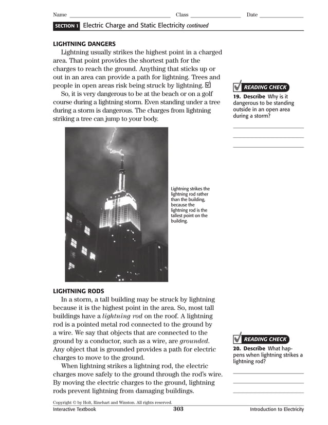 Interactive textbook ch. 17 introduction to electricity | PDF ...