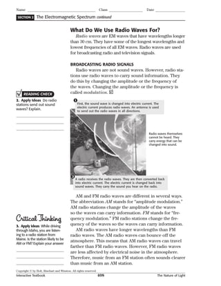 Interactive textbook ch. 22 the nature of light | PDF