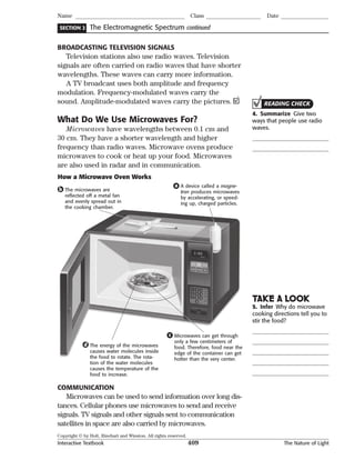 Interactive textbook ch. 22 the nature of light | PDF