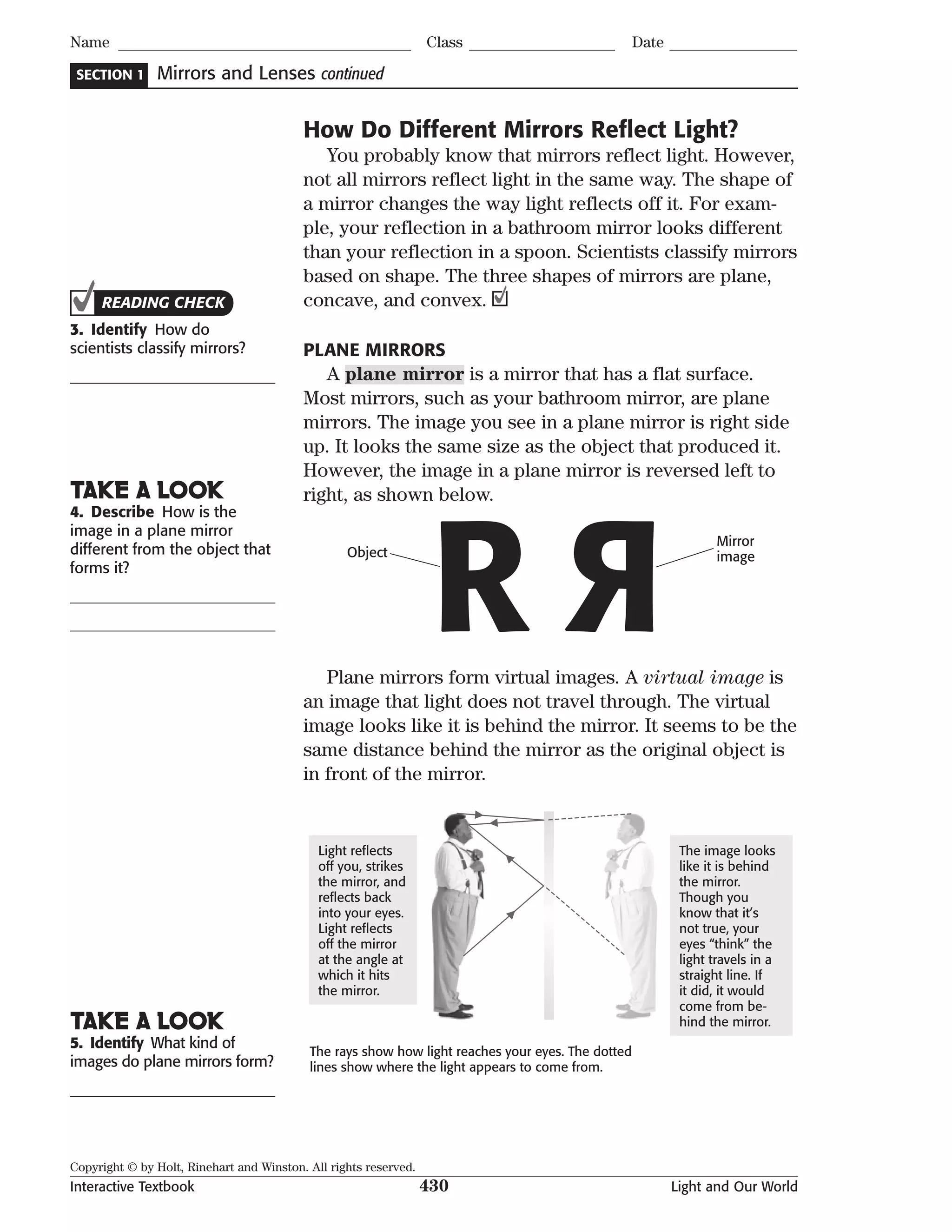 Interactive textbook ch 23 light and our world | PDF