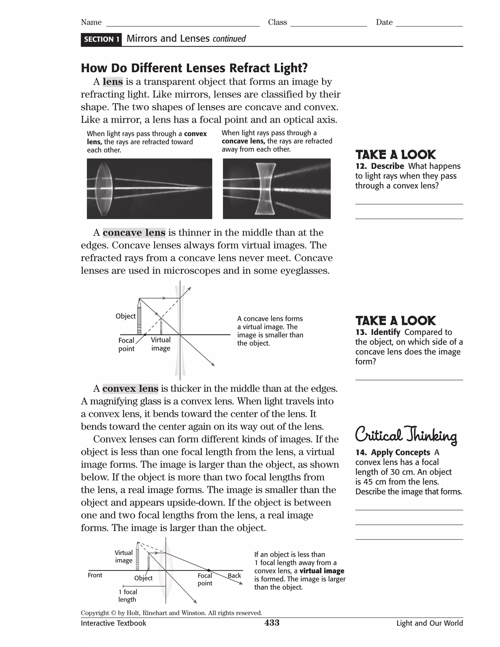 Interactive textbook ch 23 light and our world | PDF
