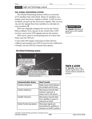 Interactive textbook ch 23 light and our world | PDF