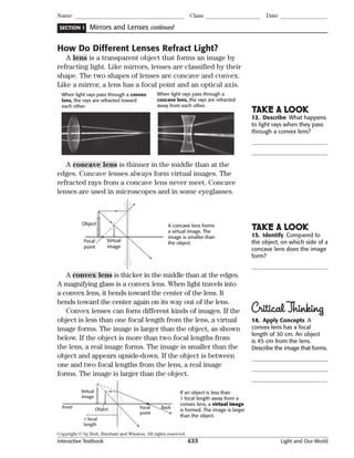 Interactive textbook ch 23 light and our world | PDF | Physics | Science
