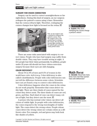 Interactive textbook ch 23 light and our world | PDF | Physics | Science