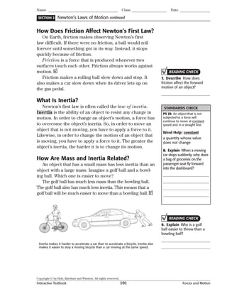 Interactive Textbook Ch. 6 Forces and Motion | PDF | Physics | Science