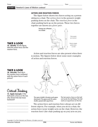 Interactive Textbook Ch. 6 Forces and Motion | PDF