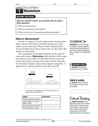 Interactive Textbook Ch. 6 Forces and Motion | PDF