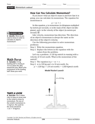 Interactive Textbook Ch. 6 Forces and Motion | PDF