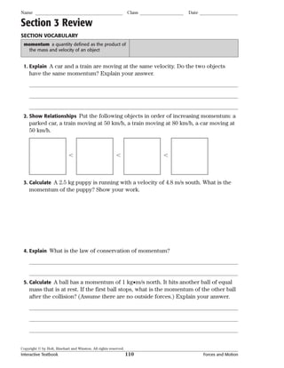 Interactive Textbook Ch. 6 Forces and Motion | PDF