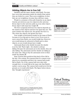 Interactive Textbook Ch. 6 Forces and Motion | PDF