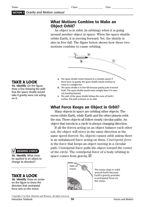 Interactive Textbook Ch. 6 Forces and Motion | PDF | Physics | Science