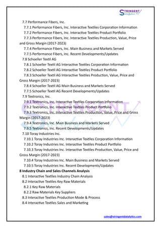 Interactive Textiles Market.pdf | Apparel Industry | Industries