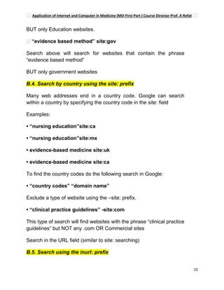 HOW TO FIND INFORMATION ON THE INTERNET | PDF