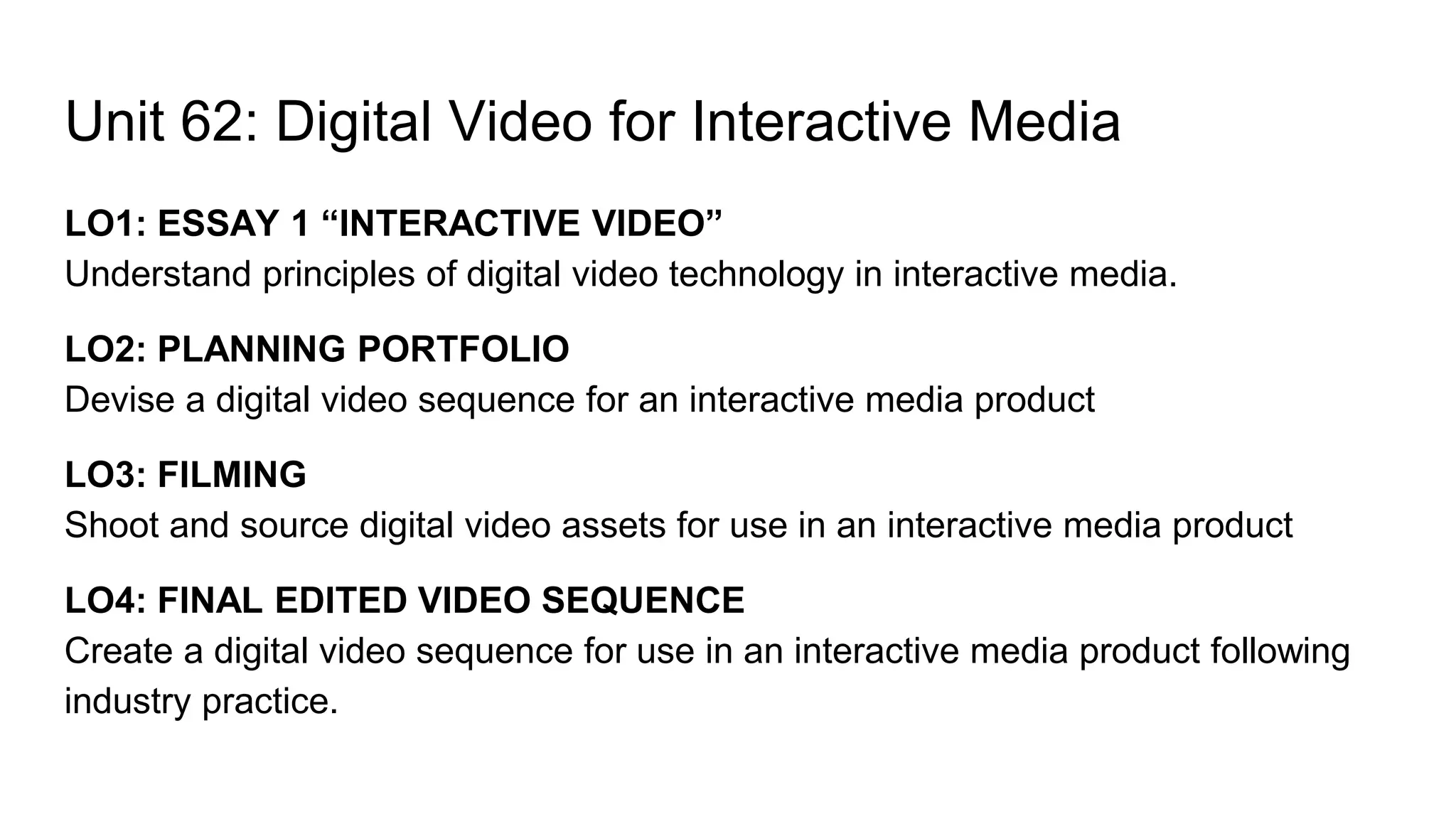 Interactive films: lesson 1 - an introduction | PPTX