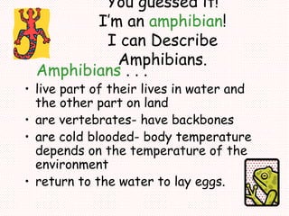 Interactive Vocab..Amphibians | PPT