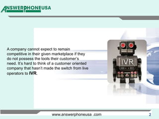 Interactive voice response | PPT