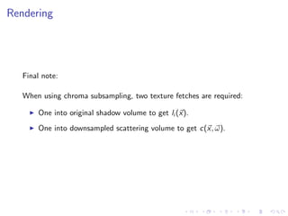 Interactive Volumetric Lighting Simulating Scattering and Shadowing | PPT