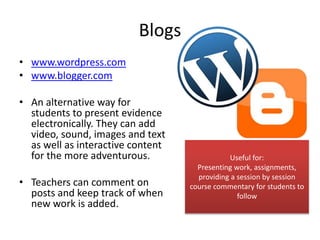 Interactive web tools | PPT