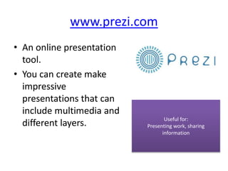 Interactive web tools | PPT