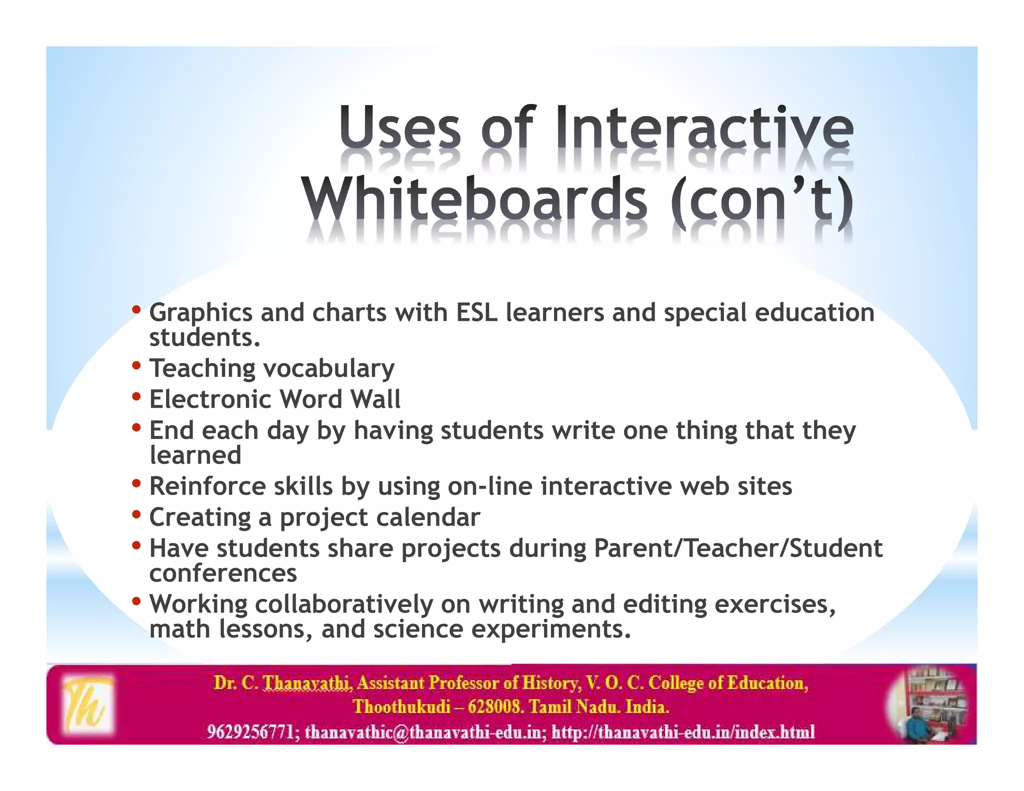 EPC 3 activity Interactive whiteboard | PPT