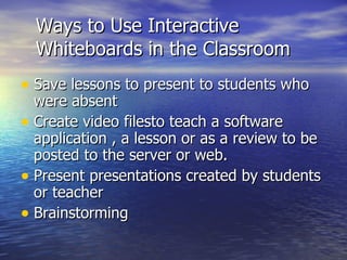Interactive white boards | PPT