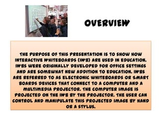 Interactive whiteboards in education | PPTX
